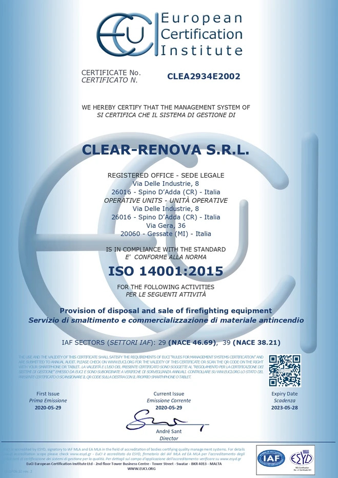 Certifications – Clear-Renova